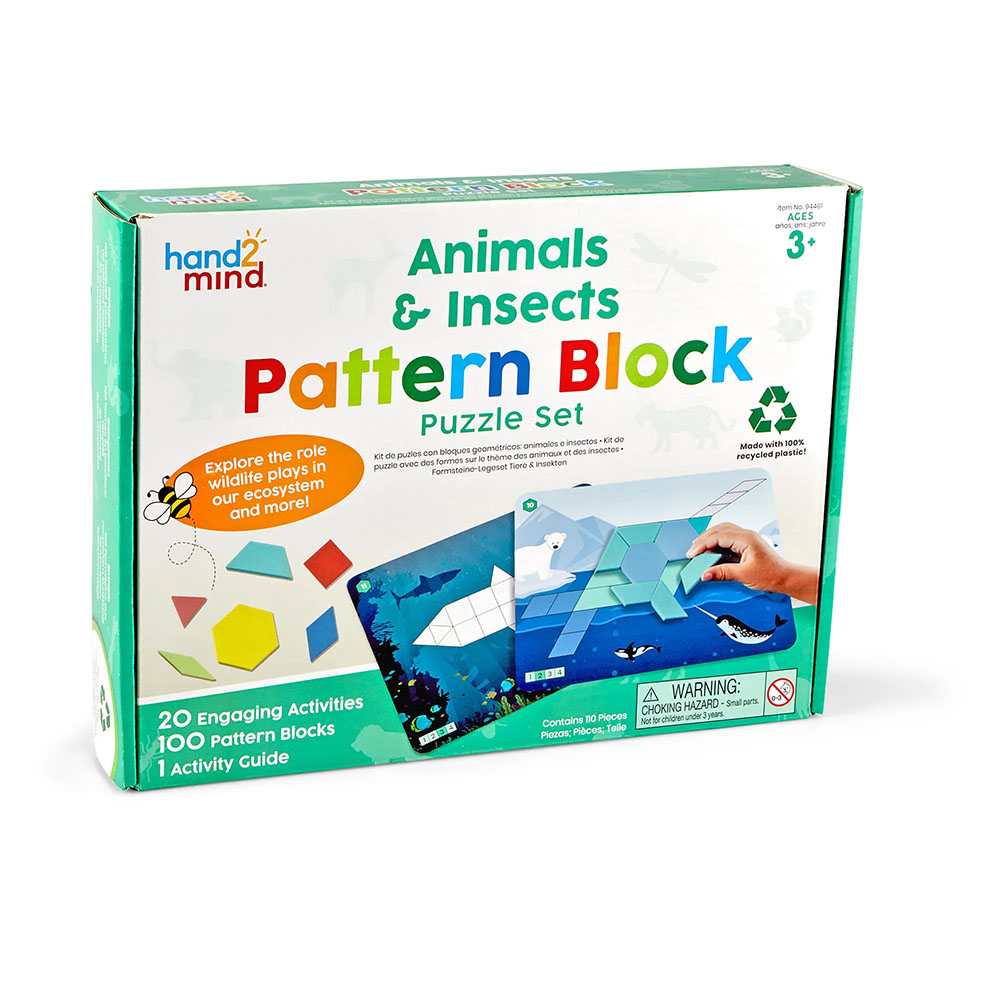 Animals & Insects Pattern Block Puzzle Set - The Panda Jack