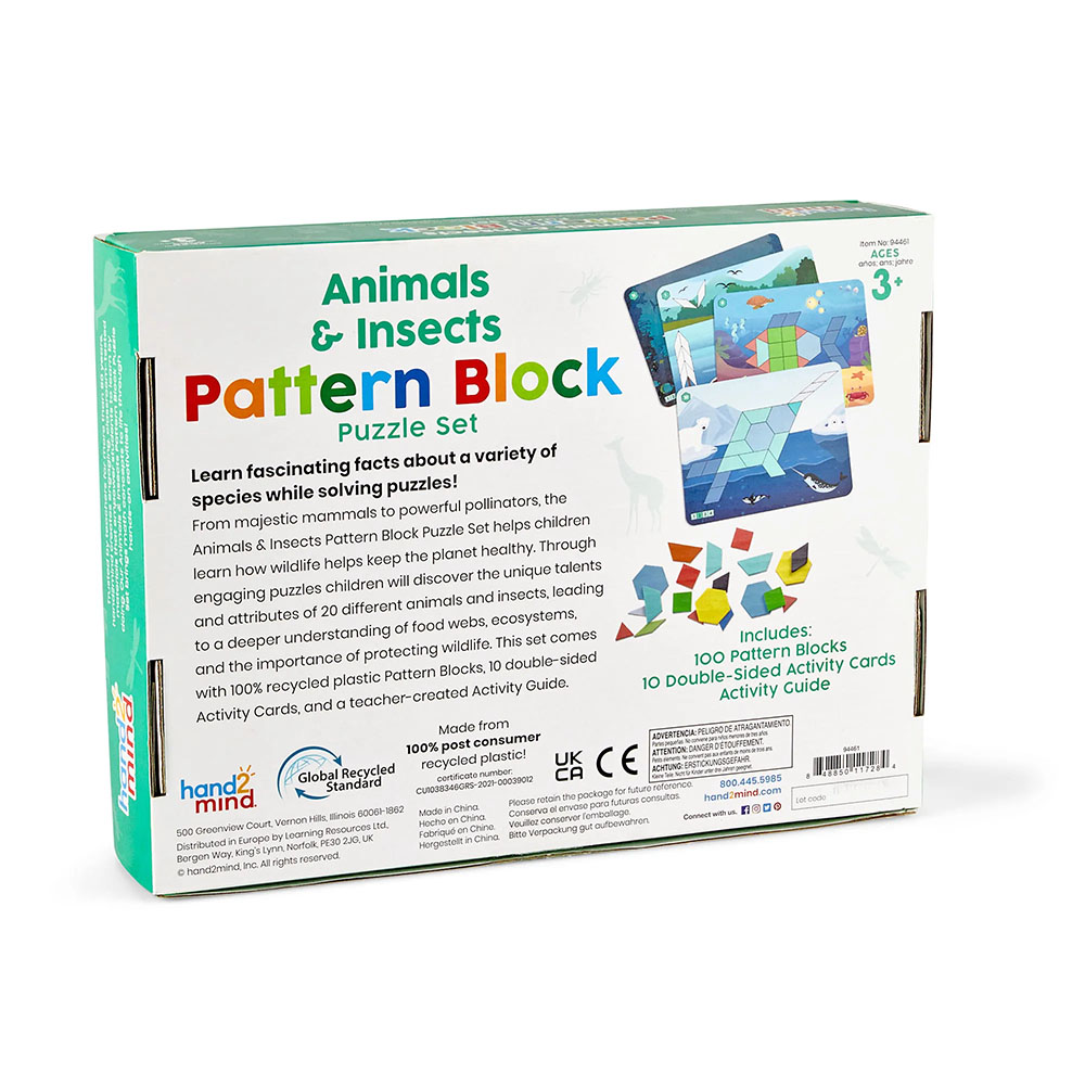 Animals & Insects Pattern Block Puzzle Set - The Panda Jack